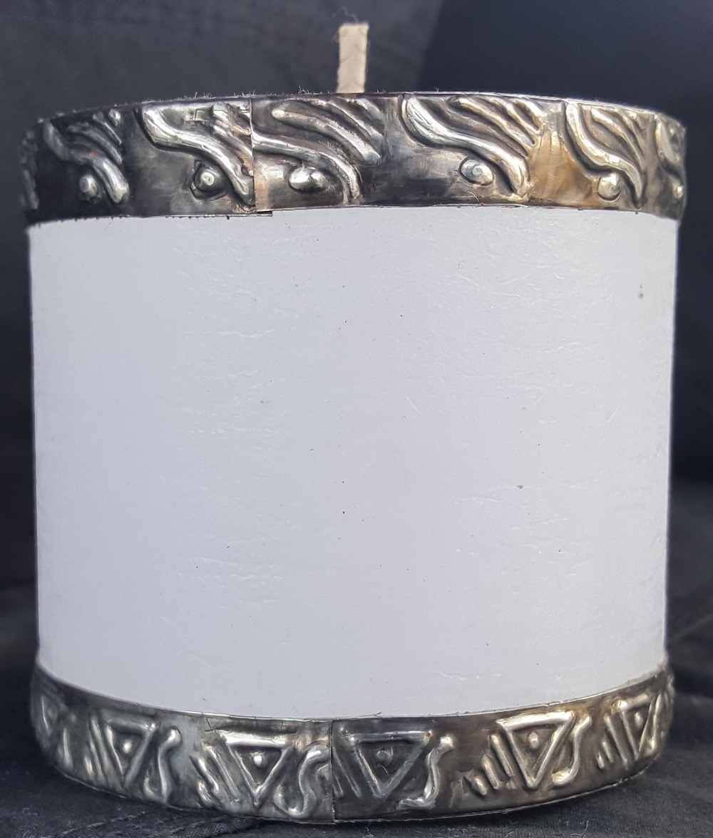 Medium sized Candle – African Pattern – Nature's Canvas